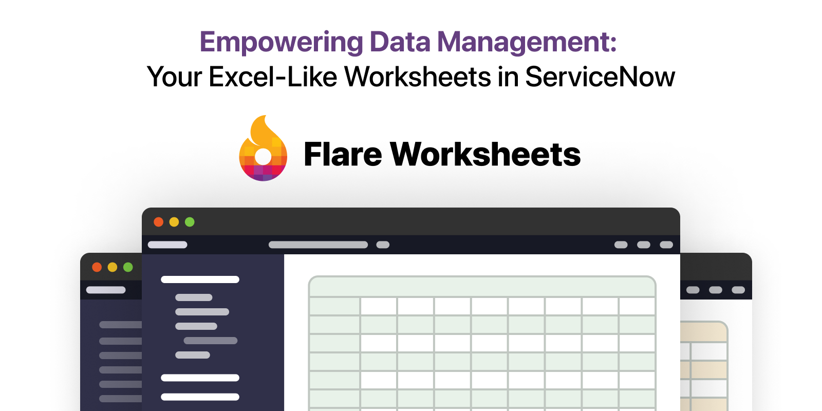 Flare Worksheets - ServiceNow App