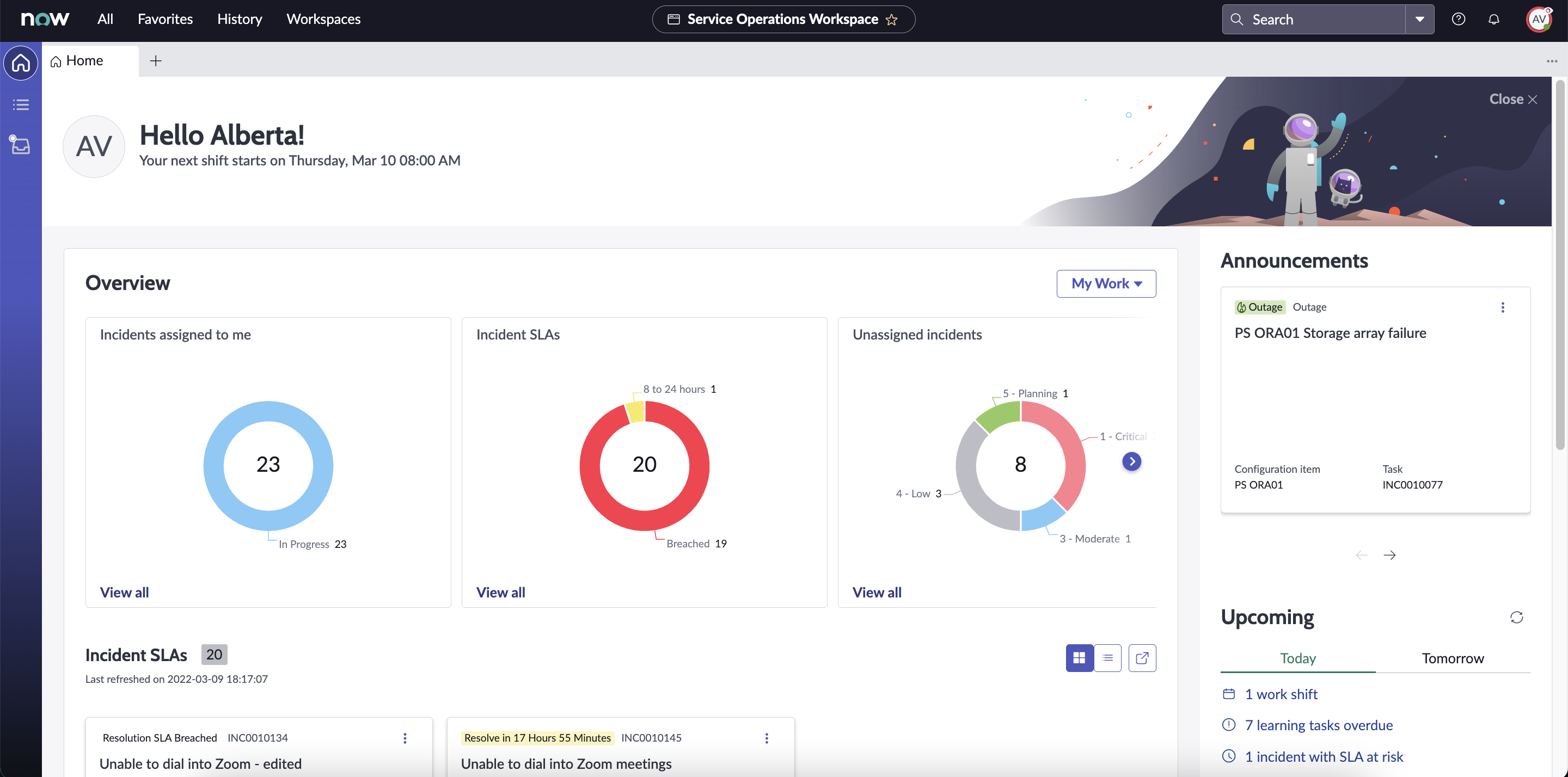 Service Operations Workspace ITSM Applications