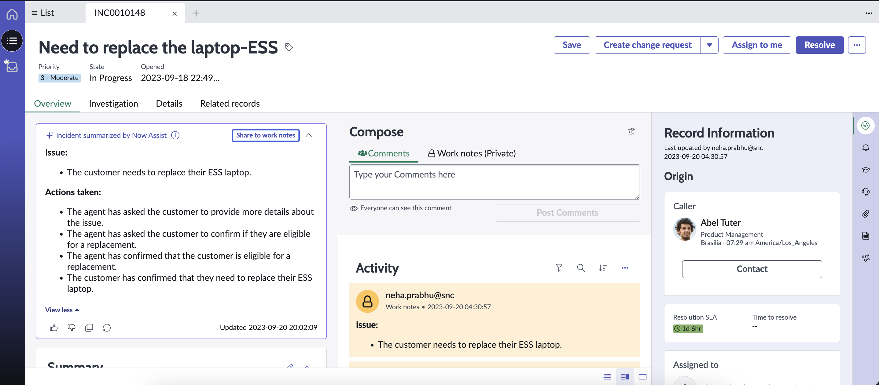 Now Assist for IT Service Management (ITSM) - ServiceNow App