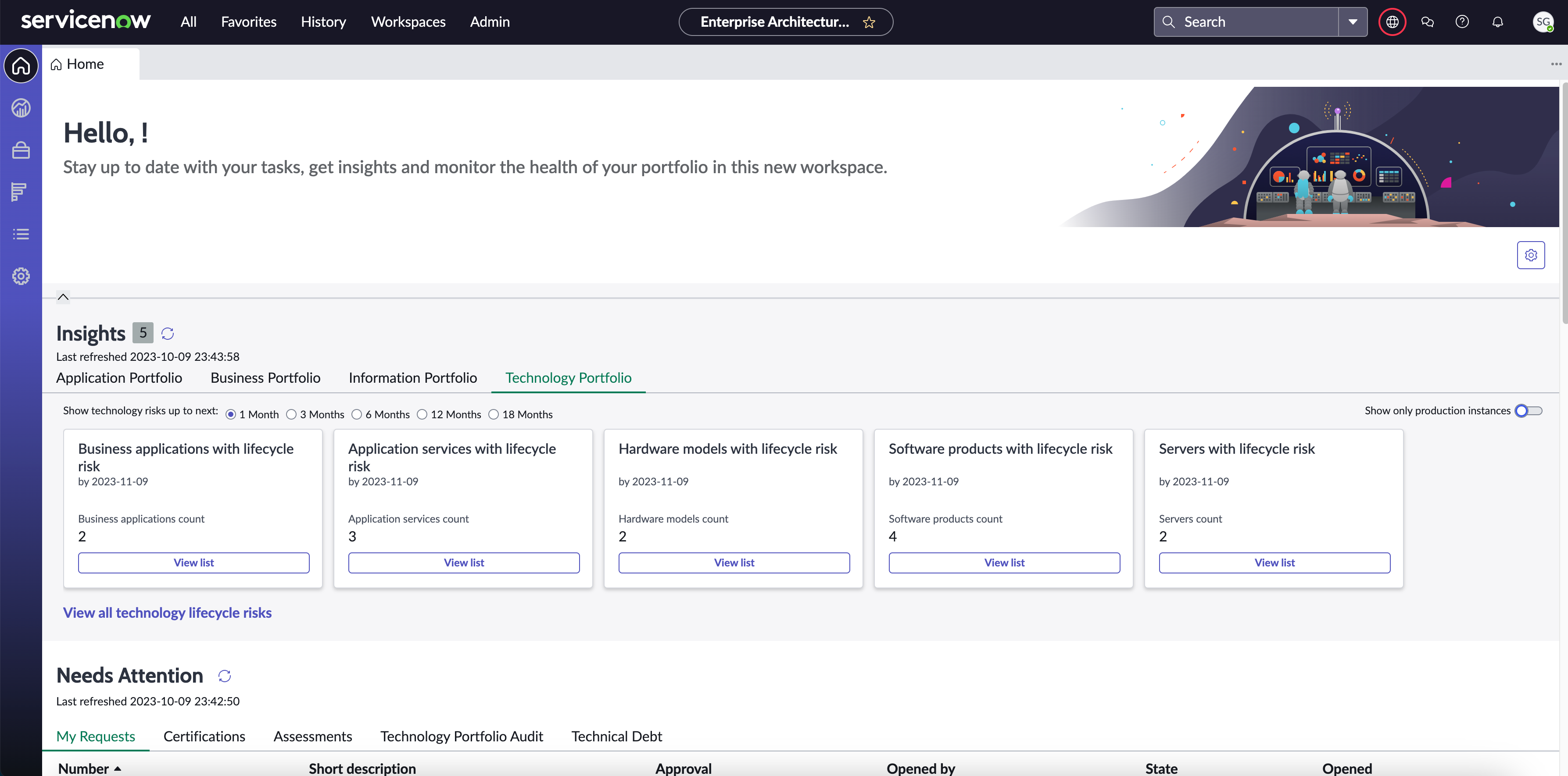 Technology Portfolio Management - ServiceNow App