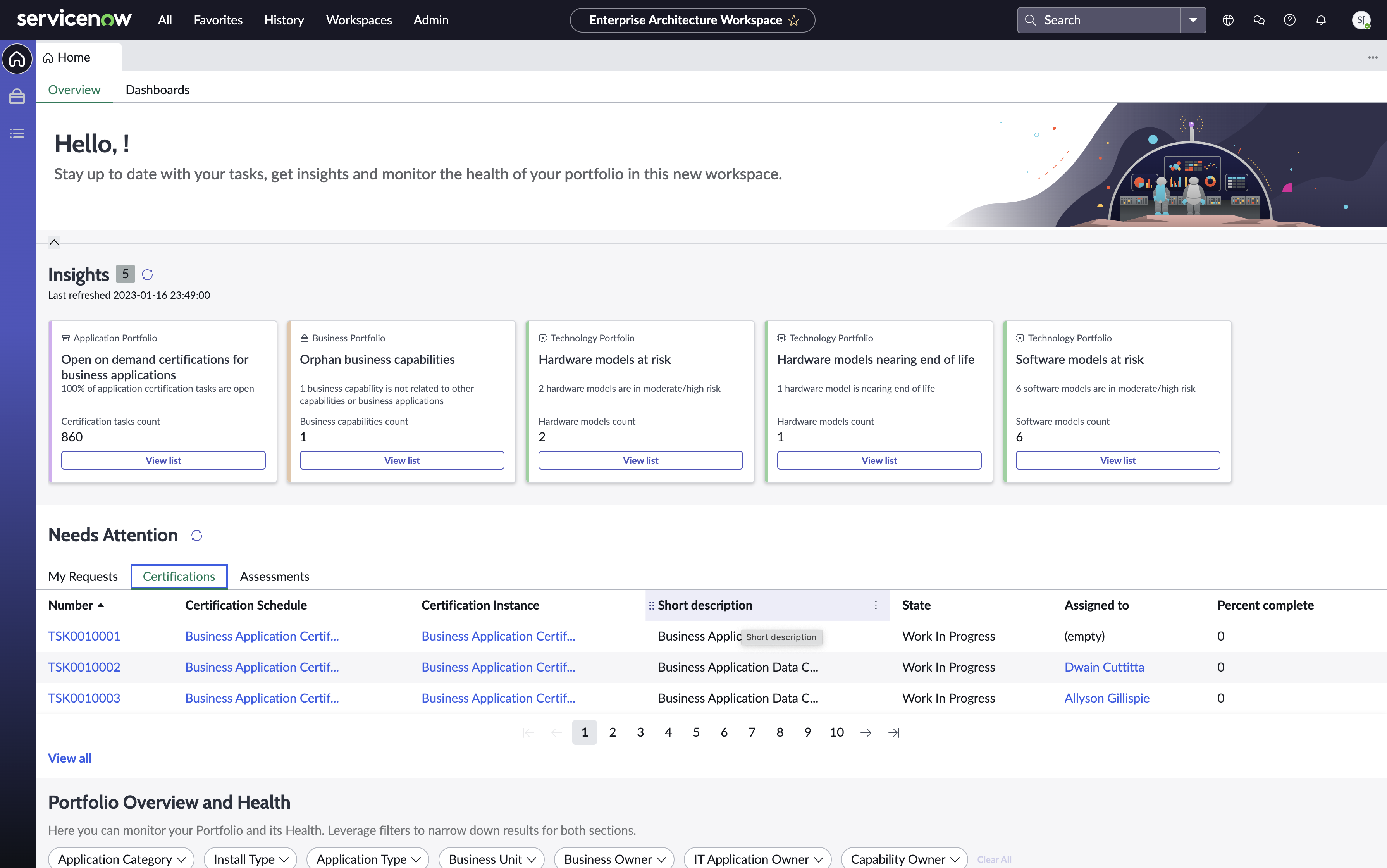 Enterprise Architecture Workspace